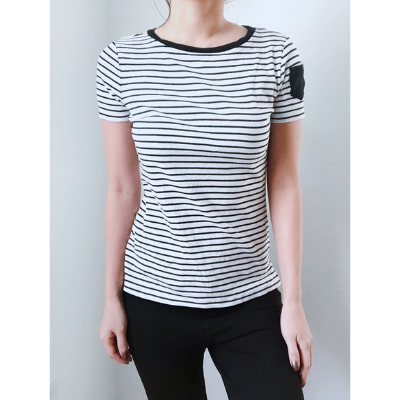 Ralph Lauren | Tops | Ralph Lauren Basic Striped Tee Top | Poshmark